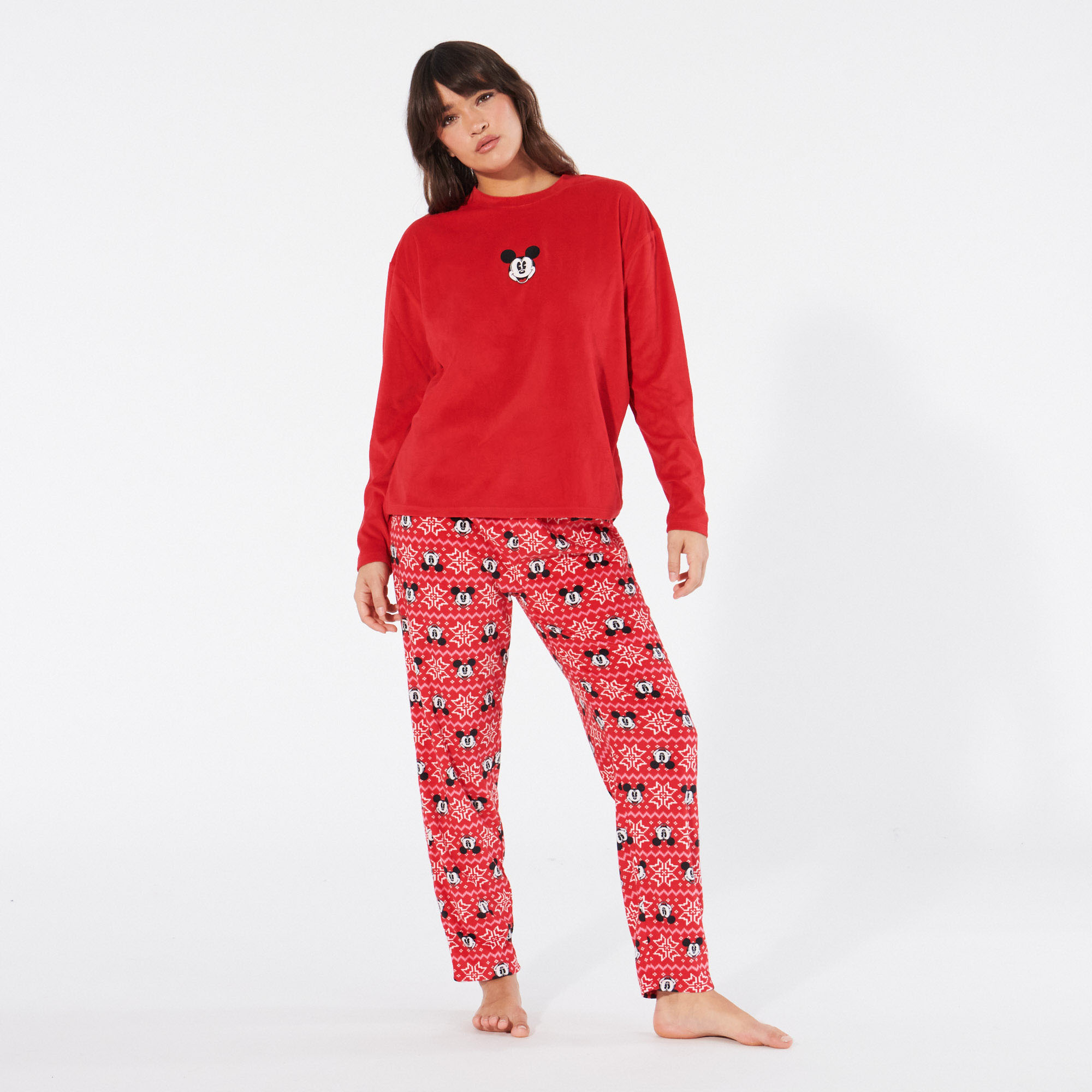 Ensemble de pyjama Mickey - rouge - Undiz